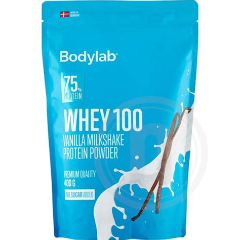 Whey 100 Vanilla Milkshake Fra Bodylab Leveret Med