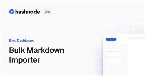 Bulk Markdown Importer