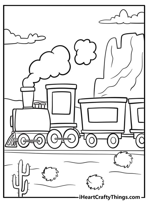 Train Coloring Pages 60 Printable Pdf Sheets For Free