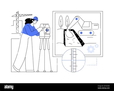 Level Construction Site Abstract Concept Vector Illustration Stock
