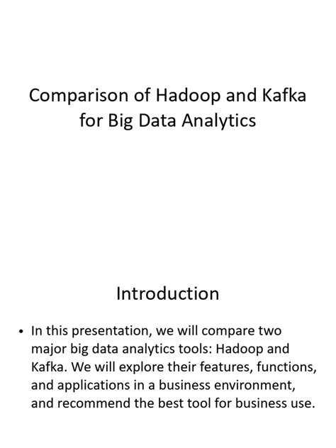 big data analytics comparison hadoop vs kafka pdf
