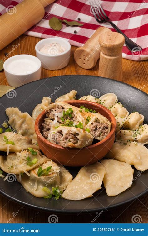 Assorted Dumplings From Different Cuisines Of The World Stock Image