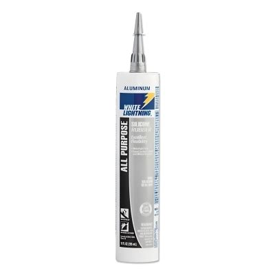 Silicone Rubber All Purpose Sealant 10 Oz Tube Aluminum Universal