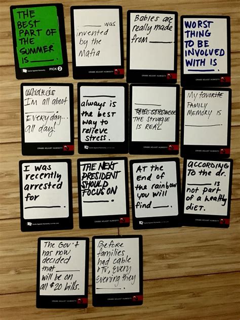 Diy Black Cards For Cards Against Humanity