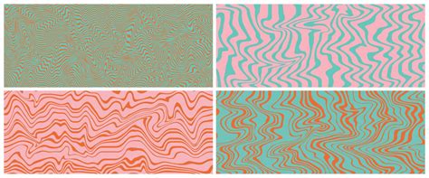 Y2k Swirl Background Retro Groovy Abstract Psychedelic Design