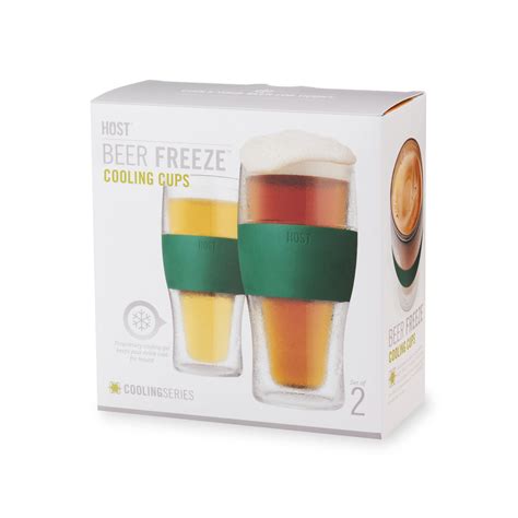 Host Freeze Beer Glasses Frozen Beer Mugs Freezable Pint Glass Set