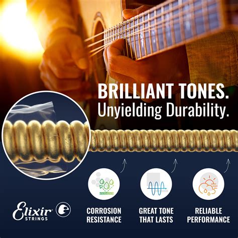 Elixir Strings - Acoustic 80/20 Bronze with NANOWEB Coating - Elixir ...
