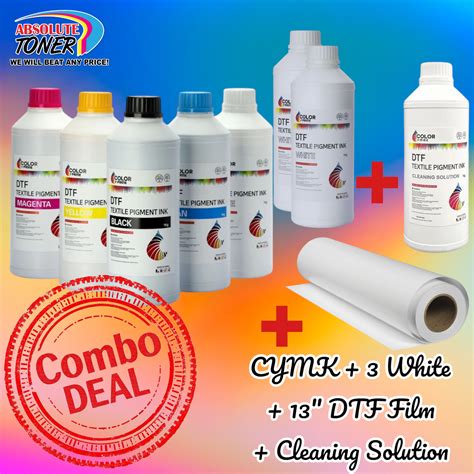 Dtf Station Color Prime Dtf Ink Bundle For Prestige Printers Cyan Y