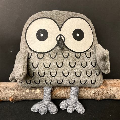 Boreal Gray Owl Handmade Stuffie Tauny Folkstore