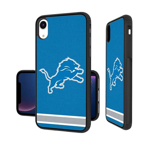 Detroit Lions Iphone Stripe Design Bump Case