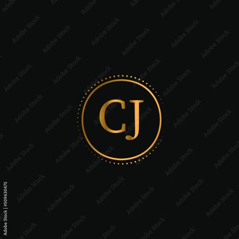 Cj Letter Design For Logo And Iconcj Monogram Logovector Illustration