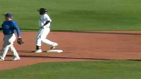 Ben Guez Doubles Off The Bench For The Sky Sox Youtube