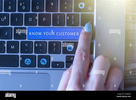 Text Caption Presenting Know Your Customer Internet Concept Marketing