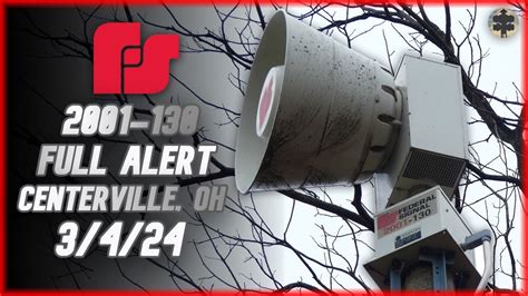 Fs 2001 130 Siren Test Full Alert Centerville Oh Youtube