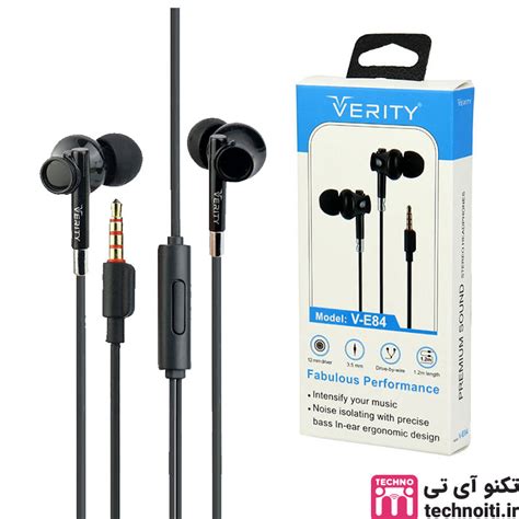 هندزفری سیمی وریتی مدل Verity E 84 تکنو آی تی