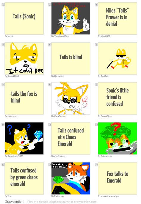 Tails Sonic Drawception