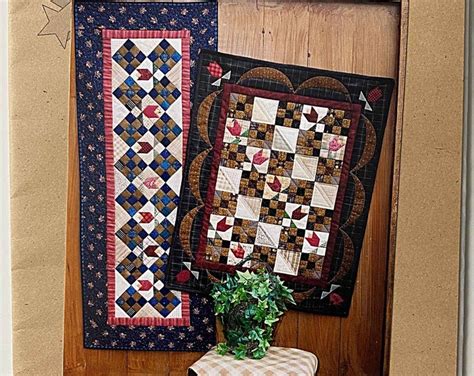 Rare Vintage 90s Tulip Fields Wall Quilt And Table Runner Pattern 101