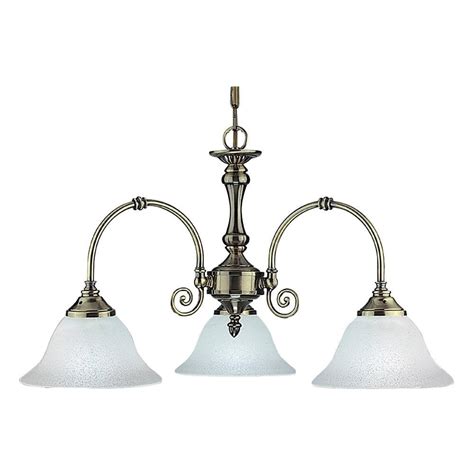 9353 3 Traditional Antique Brass 3 Light Ceiling Pendant Lighting