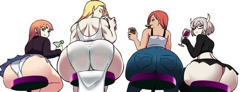 Rule 34 4girls Alcohol Alcoholic Drink Animated Ass Big Ass Big Butt