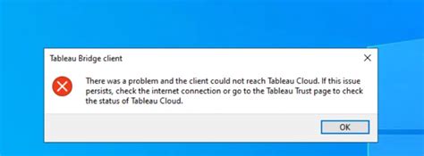 Tableau Bridge And Tableau Desktop Connection Issues In Private Environment On Gcp