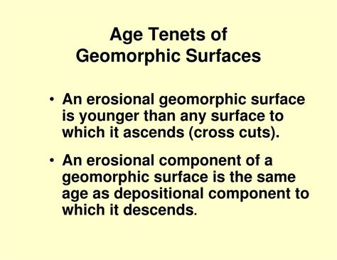 Ppt Geomorphic Surfaces Fluvial Erosion And Landscape Evolution Powerpoint Presentation Id