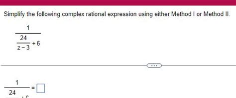 Answered Simplify The Following Complex Rational Expression Using
