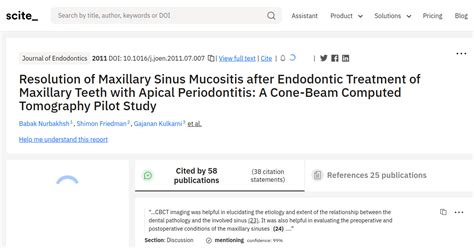 Resolution Of Maxillary Sinus Mucositis After Endodontic Treatment Of Maxillary Teeth With