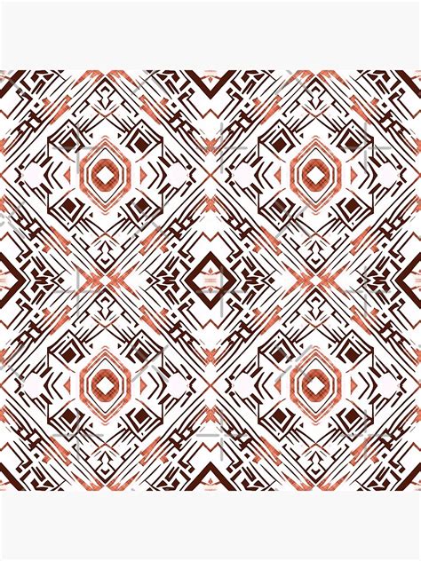 Traditional Igorot Inspired Tribal Pattern Ethnic White Black And Red Poster For Sale By