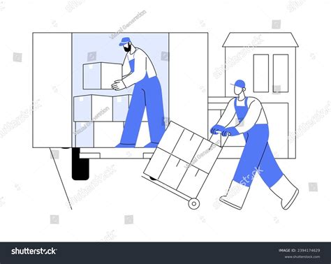 Box Truck Logistics Loading Smiling Más De 30 Vectores De Stock Y Arte
