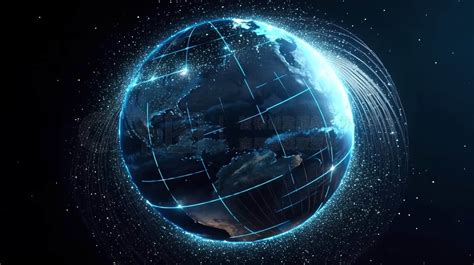 地球数字艺术 数字化科技点线地球 Ai图片免费下载 Png格式 5824像素 编号46225614 千图网