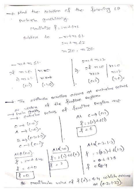 Optimization Techniques Unit 2 Lecture Notes Studocu