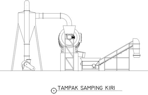 Left Side View Of Incinerator Machine In Detail AutoCAD D Drawing CAD File Dwg File Cadbull