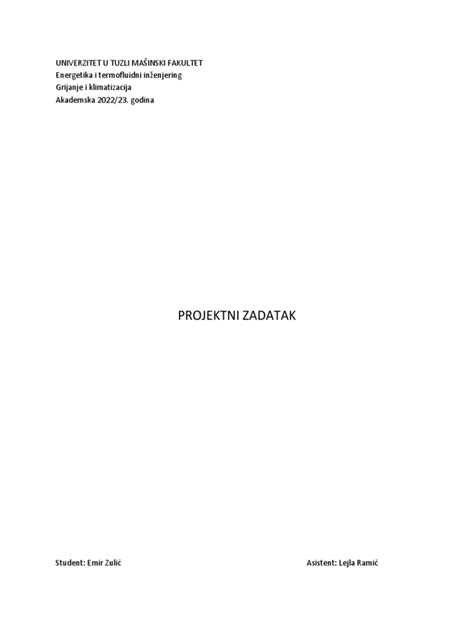 Projektni Zadatak Pdf
