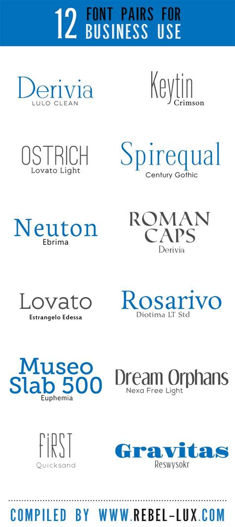 12 Pairs Of Fonts That Look Good Together For Business Use Flyers