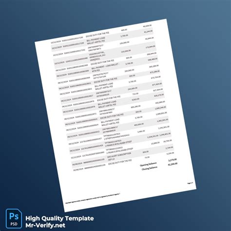 Uganda Absa Bank Statement Template In Word And Pdf Formats 3 Page