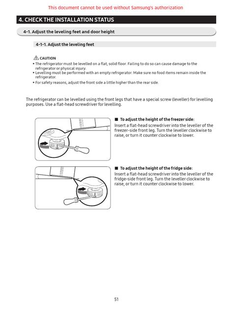 Samsung Refrigerator Installation Guide Pdf Refrigerator Building