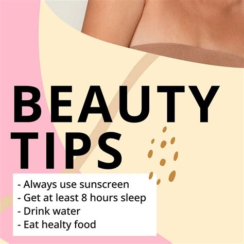 Beauty Tips Instagram Post Template Free Photo Rawpixel