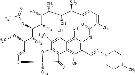 Chemical Structure Of Rifampicin Download Scientific Diagram
