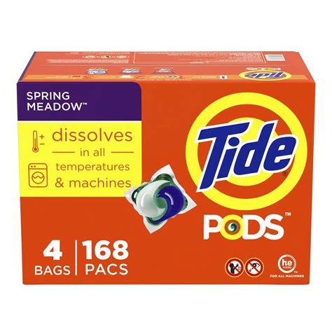 Tide Pods Detergent Pacs Spring Meadow 168 Ct Bjs Wholesale Club