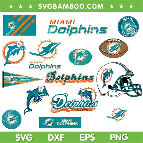 Miami Dolphins Svg Bundle