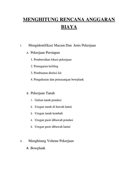 Docx Menghitung Rencana Anggaran Biaya Dokumen Tips