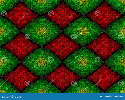 Seamless Retro Geometric Pattern Vector Illustration Stock Vector