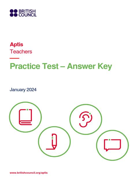Aptis For Teachers Practice Test Answer Key Writing Pdf Vocabulary Grammar