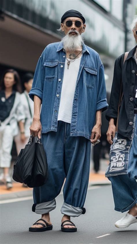 Japanese Mens Fashion 2025 Old Man Drip Men Fashion Japan Mens Outfits