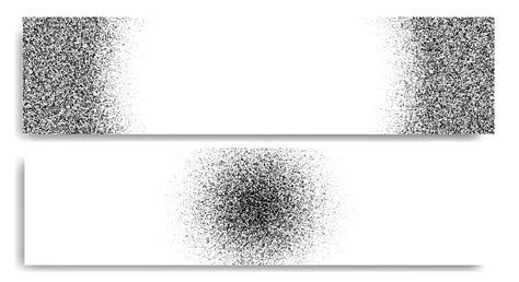 Black Speckle Dusty Grainy Radial Texture Horizontal Background Black