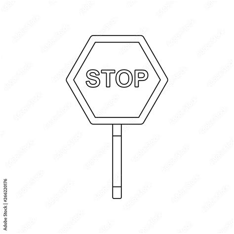 Stop Sign Colored Icon Element Of Road Signs And Junctions For Mobile