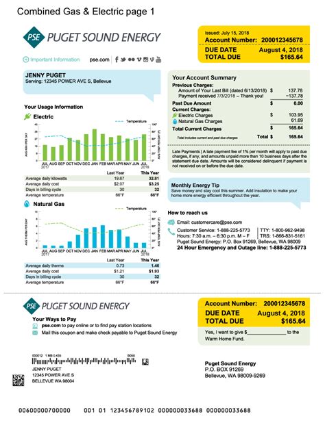 Pse How To Read Your Pse Bill Statement