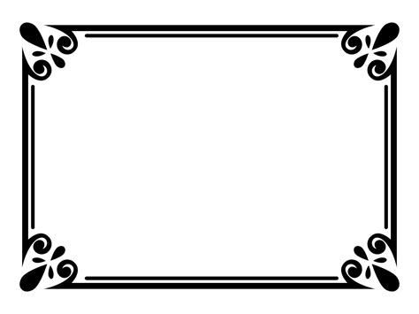 Decorative Simple Frame Rectangle Vector 9210376 Vector Art At Vecteezy