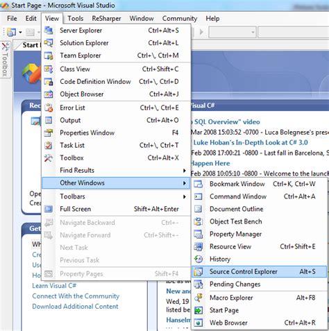Simple Steps To Create Shortcut Key For Source Control Explorer