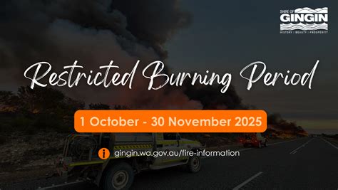 News Story Restricted Burning Period Shire Of Gingin